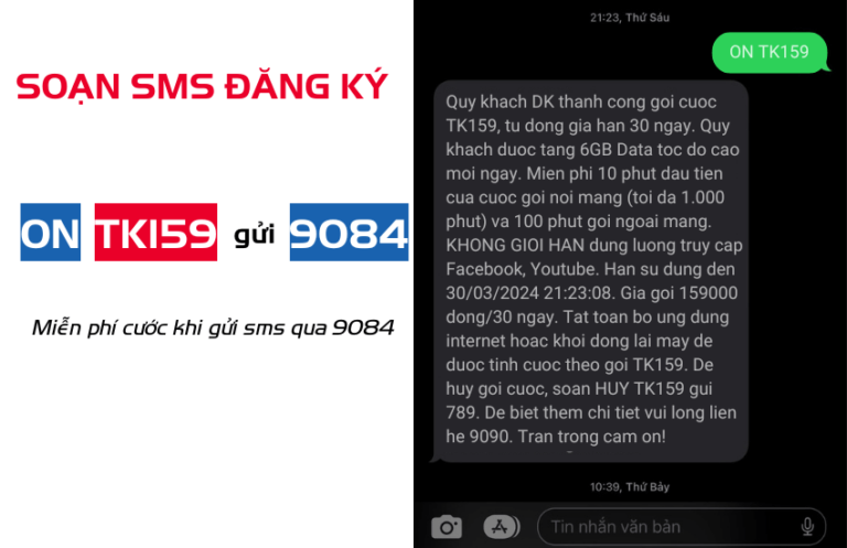 Cách kiểm tra, đăng ký gói cước TK159 MobiFone cho sim