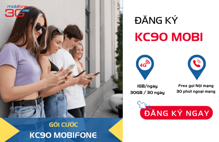 Thông tin gói KC90 MobiFone ưu đãi, cách đăng ký, hủy gói