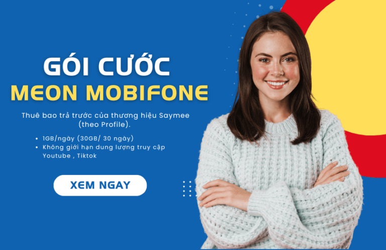 Gói MEON của MobiFone: 30GB còn miễn phí TikTok YouTube